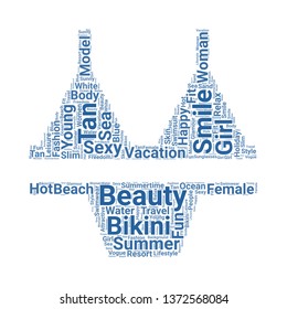 Bikini Word Cloud Tag Cloud About Stock Vector (Royalty Free ...