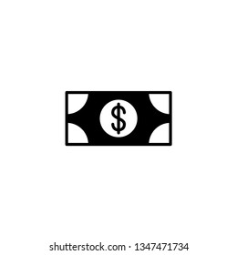 Bill Black White Icon Stock Vector (Royalty Free) 1347471734