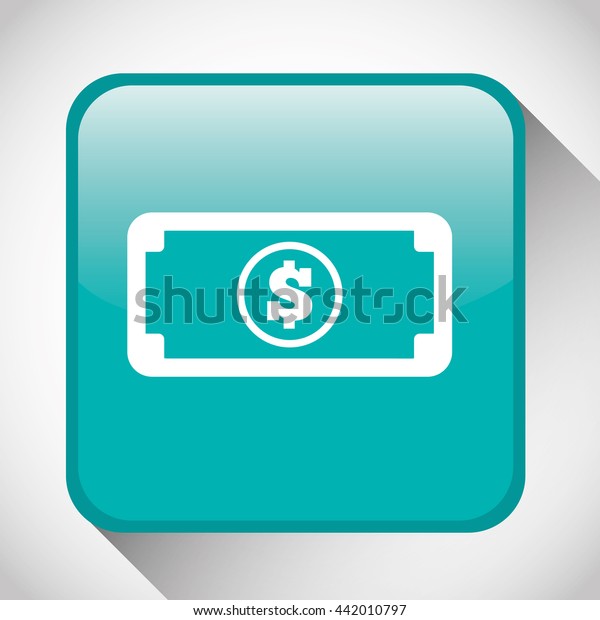 Bill Button Icon Social Media Design Stock Vector (Royalty Free ...