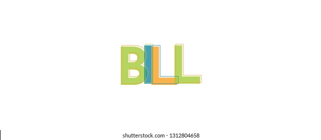 Bill Word Concept Bill Use Cover Stock Vector (Royalty Free) 1312804658 ...