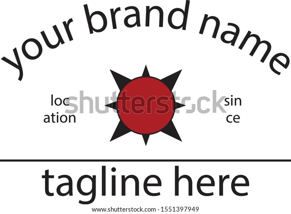 Billboard Brand Logo Vector Design: vector de stock (libre de regalías ...