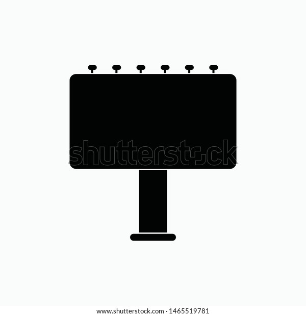 Billboard Icon Vector Isolated Sign Symbol Stock Vector (Royalty Free ...