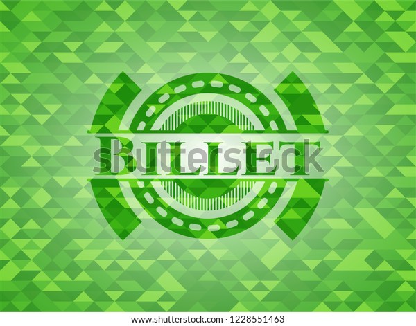 Billet Green Emblem Triangle Mosaic Background Stock Vector (Royalty ...
