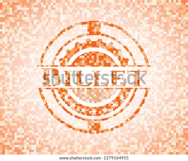 Billet Orange Mosaic Emblem Stock Vector (Royalty Free) 1279164955 ...