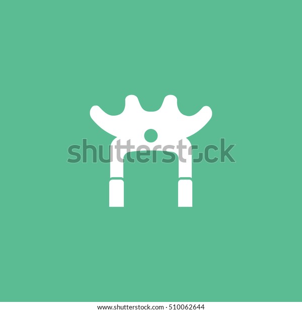 Billiard Bridge Flat Icon On Green Stock Vector (Royalty Free ...