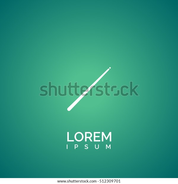 Billiard Cue Icon Billiard Cue Logo Stock Vector (Royalty Free ...