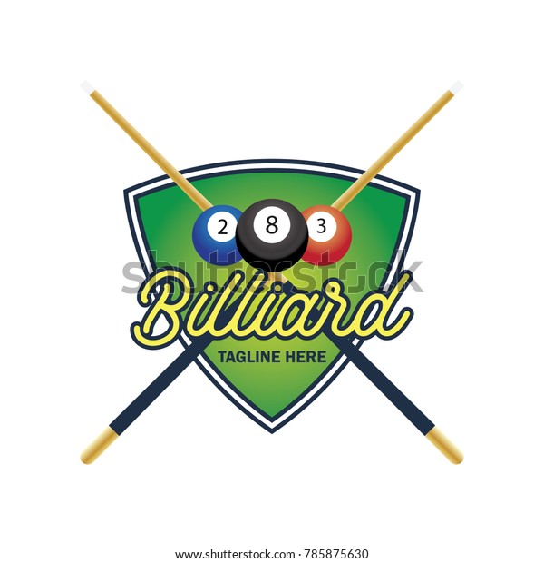 Billiard Logo Text Space Your Slogan Stock Vector (Royalty Free ...