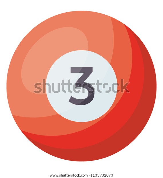 Billiard Pool Ball Number Three Stock Vector (Royalty Free) 1133932073 ...