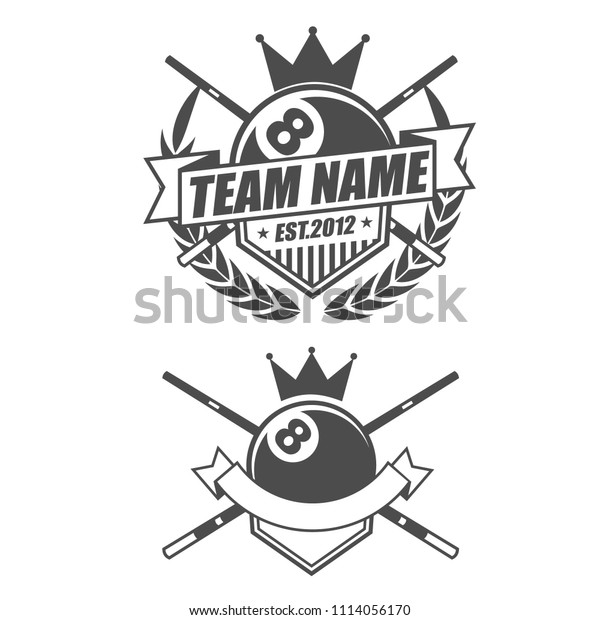 Billiard Team Logo Design Stock Vector (Royalty Free) 1114056170 ...