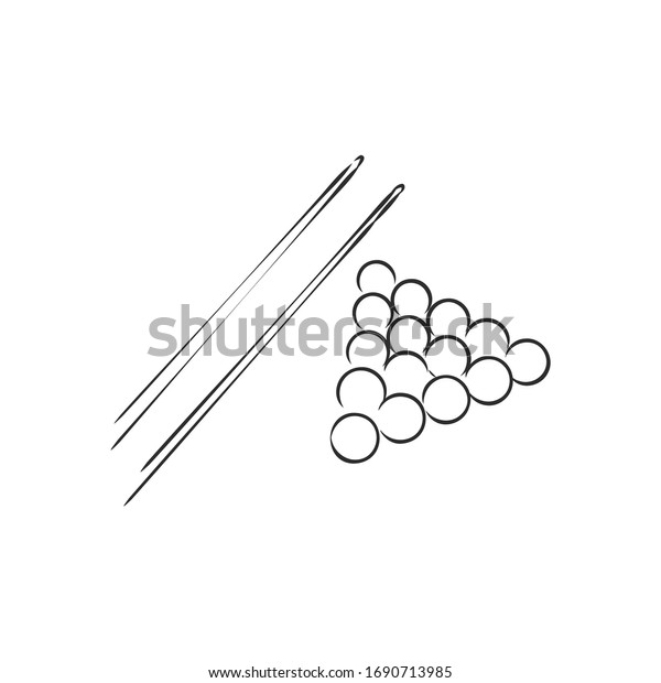 Billiards Game Vector Sketch Illustration Stock Vector (Royalty Free ...