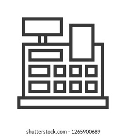 Billing Machine Vector Online Shopping Line Stock Vector (Royalty Free ...