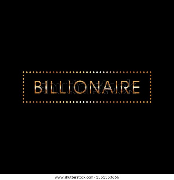 Billionaire Luxury Vector Design Illustration Stock Vector (Royalty ...