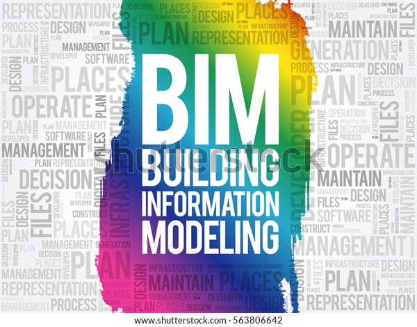 Bim Building Information Modeling Word Cloud Stock Vector (Royalty Free ...