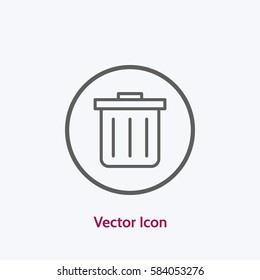 Bin Icon Stock Vector (Royalty Free) 584053276 | Shutterstock