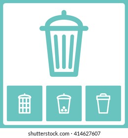 Bin Pictogram Web Vector Graphic Design Stock Vector (Royalty Free ...