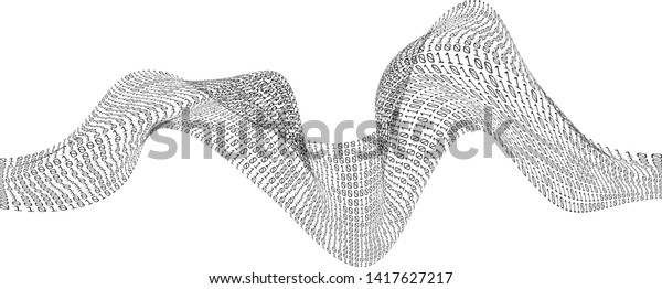 Binary Code Chaos Wave Digital Technology Stock Vector (Royalty Free ... Binary Code Chaos Wave Digital Technology Stock Vector (Royalty Free ...