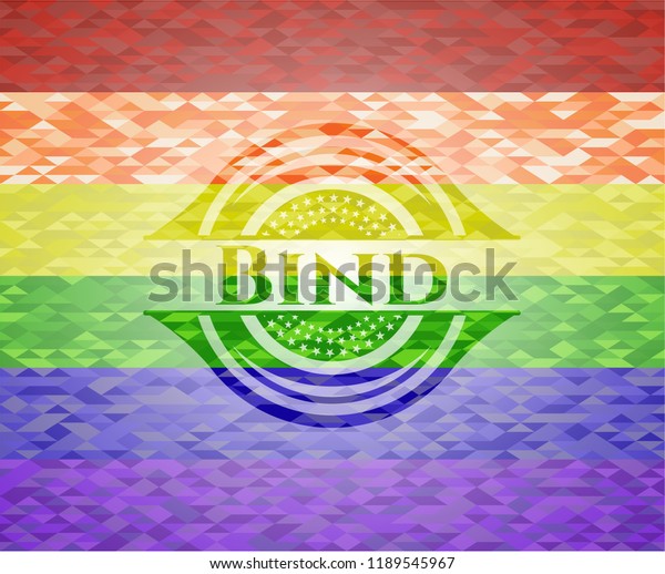 Bind Lgbt Colors Emblem Stock Vector (Royalty Free) 1189545967 ...