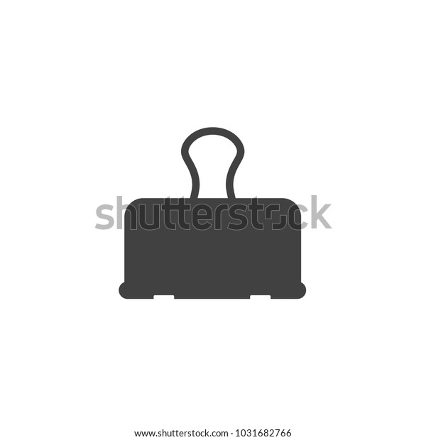 Binder Clip Icon Stock Vector (Royalty Free) 1031682766 | Shutterstock