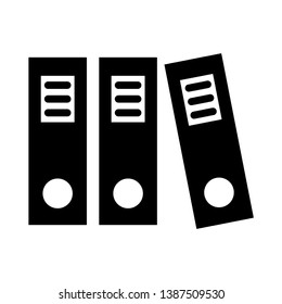 Binder Icon Vector Illustration Logo Template Stock Vector (Royalty ...
