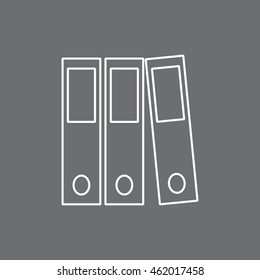 Binder Outline Icon Illustration Isolated Vector Stock Vector (Royalty ...
