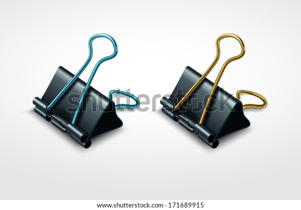 Binder Stationery Vector Realistic Object Stock Vector (Royalty Free ...
