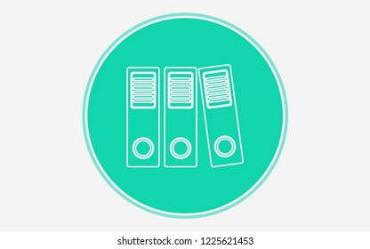 Binders Vector Icon Sign Symbol Stock Vector (Royalty Free) 1225621453 ...
