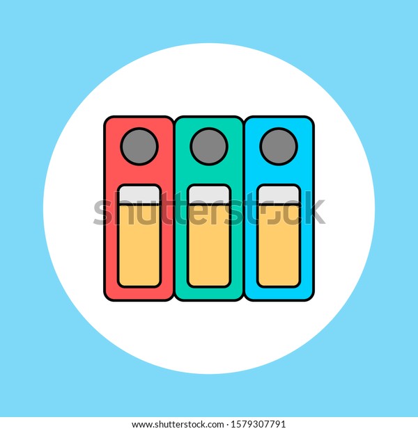 Binders Vector Icon Sign Symbol Stock Vector (Royalty Free) 1579307791 ...