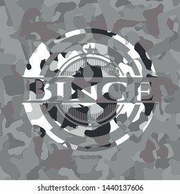 Binge Grey Camouflage Emblem Vector Illustration Stock Vector (Royalty ...