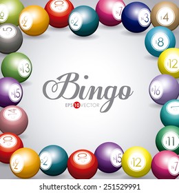 Bingo Design Over White Background Vector Stock Vector (Royalty Free ...