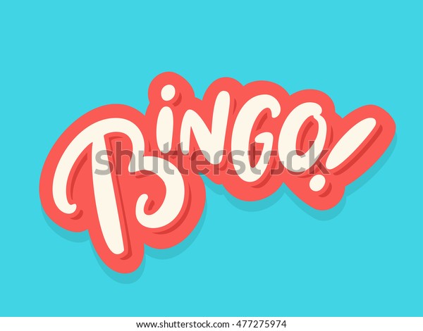 ¡Bingo! Letras.: vector de stock (libre de regalías) 477275974 ...