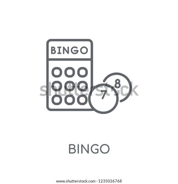 Bingo Linear Icon Modern Outline Bingo Stock Vector (Royalty Free ...