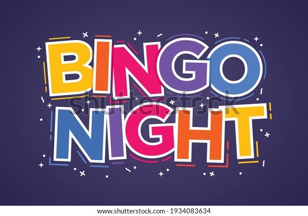 Bingo Text Bingo Background Bingo Game Stock Vector (Royalty Free ...