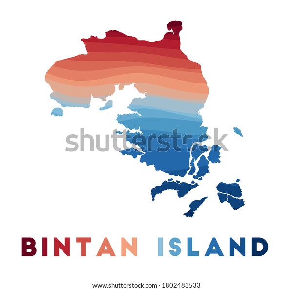 Bintan Island Map Map Island Beautiful Stock Vector (Royalty Free ...