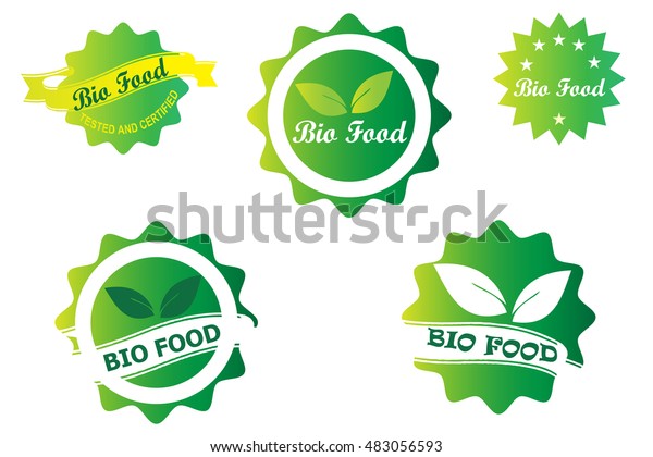 Bio Food Logo Vector Design Stock Vector (Royalty Free) 483056593 ...