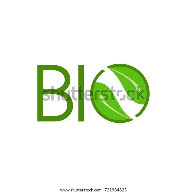 Bio Letter Nature Logo Design Vector Stock Vector (Royalty Free ...