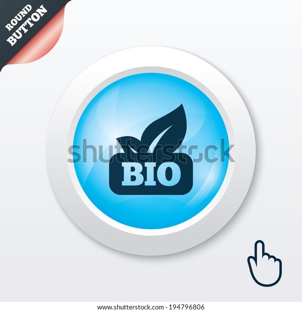 Bio Product Sign Icon Leaf Symbol Stock Vector (Royalty Free) 194796806 ...