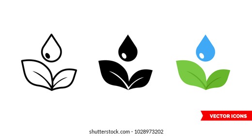 Bio Symbols Icon 3 Types Color Stock Vector (Royalty Free) 1028973202