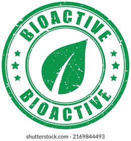 Bioactive Green Label Isolated On White Stock Vector (Royalty Free ...