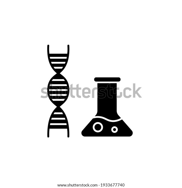 Biochemical Icon Vector Illustration Chemistry Glyph Stock Vector ...