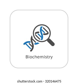 Biochemistry Icon Flat Design Isolated Illustration Stock Vector ...