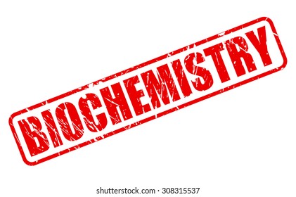 Biochemistry Red Stamp Text On White Stock Vector (Royalty Free ...