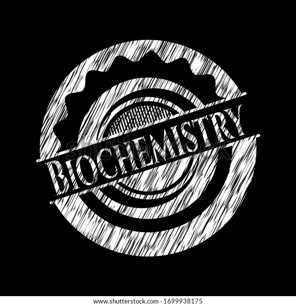 Biochemistry Written Chalkboard Texture Vector Illustration Stock ...
