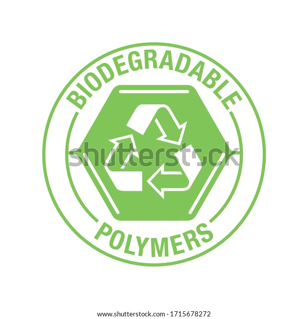 Biodegradable Polymers Stamp Green Emblem Plastic Stock Vector (Royalty ...
