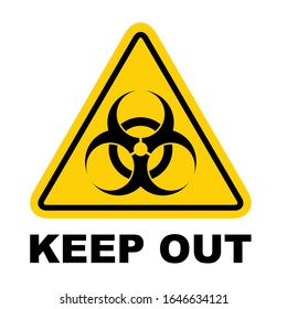 Biohazard Sign Danger Symbol Do Not Stock Vector (Royalty Free) 1662145939
