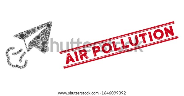 Biohazard Mosaic Paper Plane Start Icon Stock Vector (Royalty Free ...