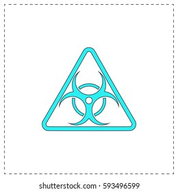 Biohazard Outline Vector Icon Black Editable Stock Vector (Royalty Free ...