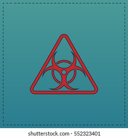 Bio Hazard Icon Illustration Red Pictogram Stock Illustration 549036118 ...