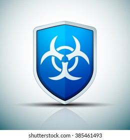 Biohazard Shield Sign Stock Vector (Royalty Free) 385461493 | Shutterstock