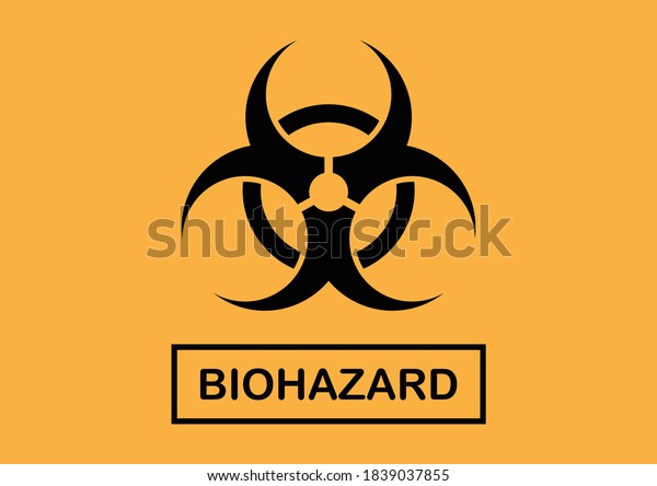 Biohazard sign for biosecurity biosafety level