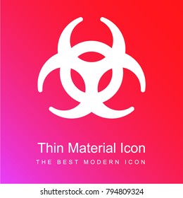Biohazard Symbol Red Pink Gradient Material: vector de stock (libre de ...